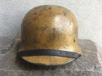 CAMO M40 Q64 DAK HELMET WITH PALM TREE (Restored) | HELMETS OF WAR