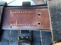 # SS OVERHOFF & CIE MATCHING SS MARKED BELT, POUCHES AND BUCKLE ...