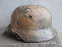 CAMO M35 Q66 DD ITALIAN FRONT HELMET (SOLD) | HELMETS OF WAR