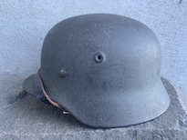 NO DECAL WW2 M40 Q66 SLATE GRAY HELMET (SOLD) | HELMETS OF WAR